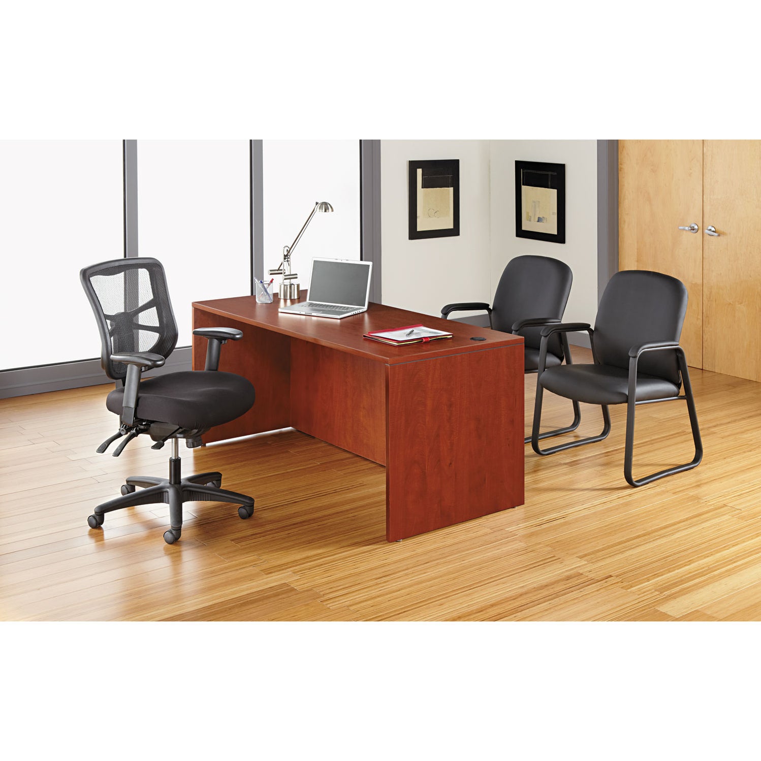 Alera Elusion Series Mesh High-Back Multifunction Chair, Supports Up t ...