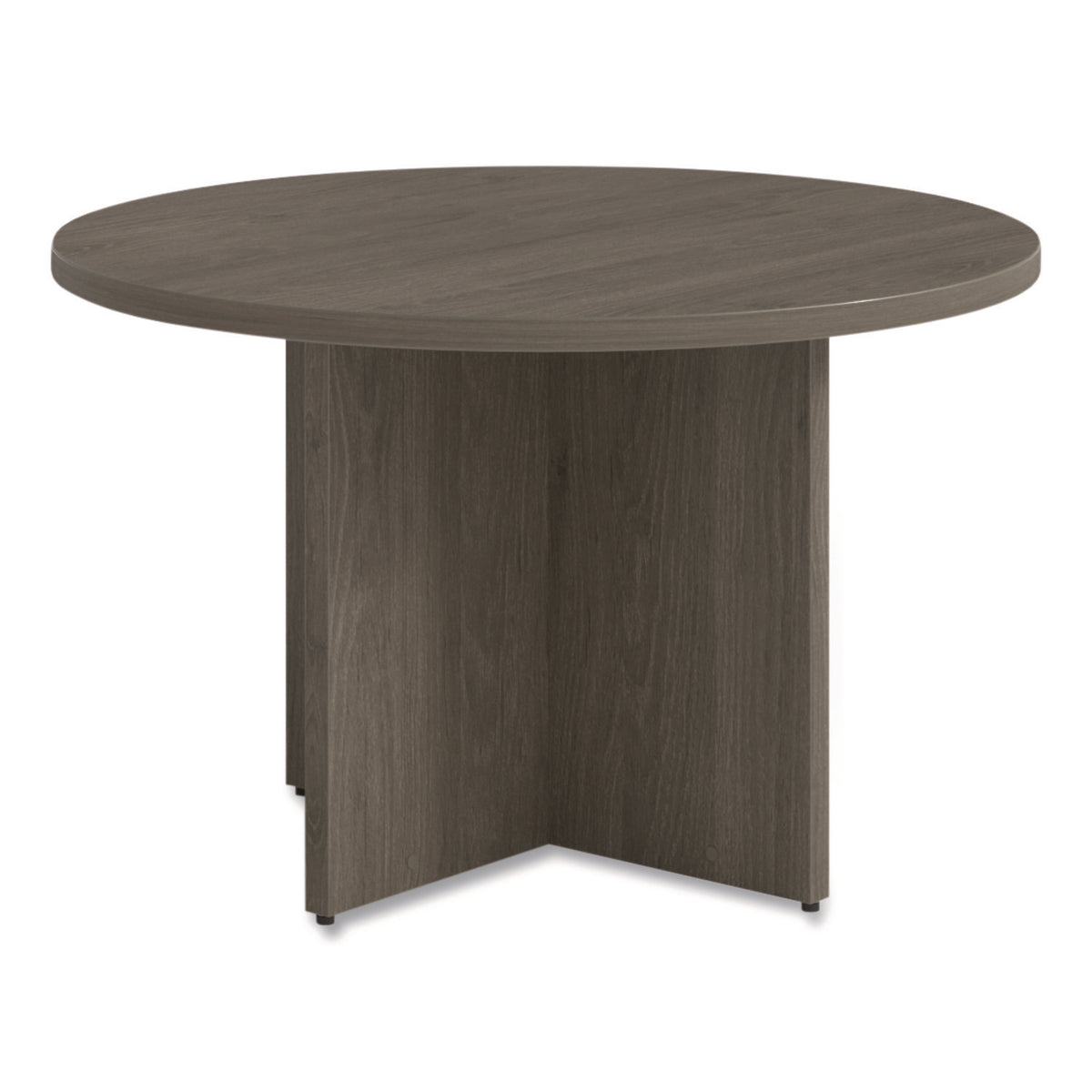 Alera Seville Round Conference Table, Round, 48" Diameter, Walnut ...