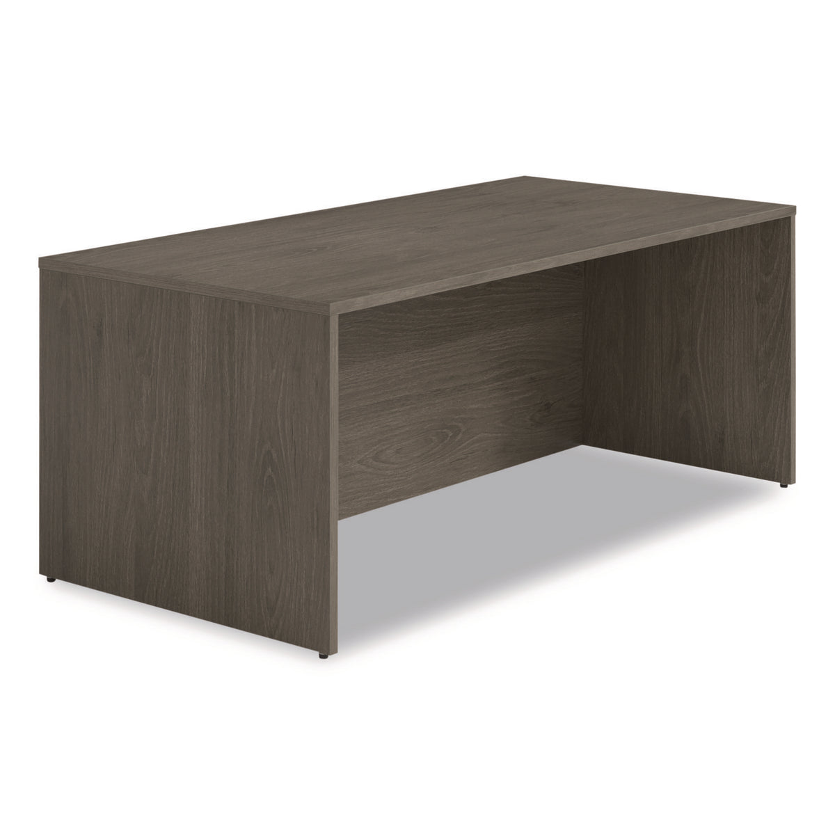 Alera Seville Series Desk Shell, 72" x 36" x 29", Walnut — Alera Details