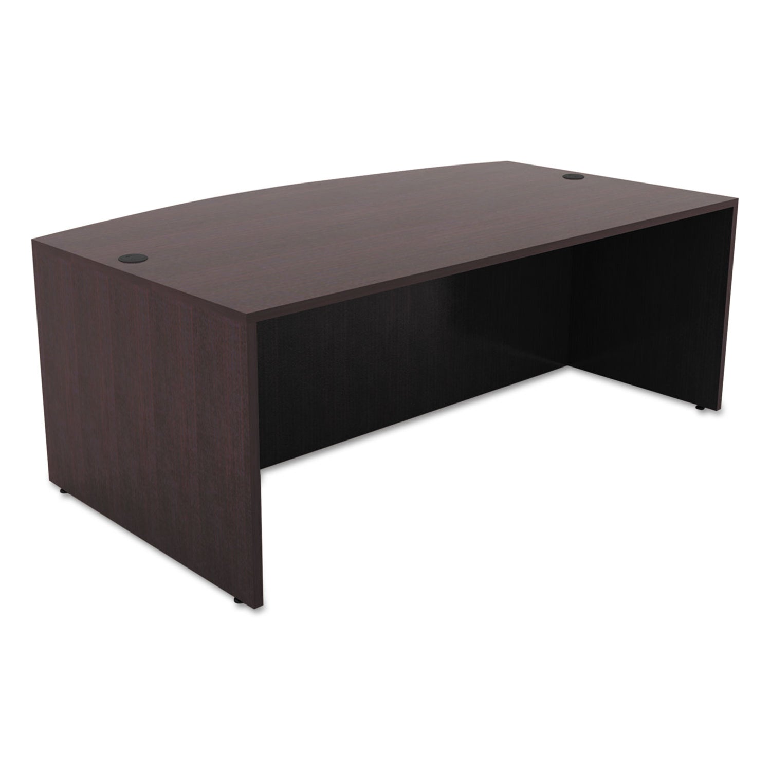 Alera Valencia Series Bow Front Desk Shell, 71" x 41.38" x 29.63", Esp ...