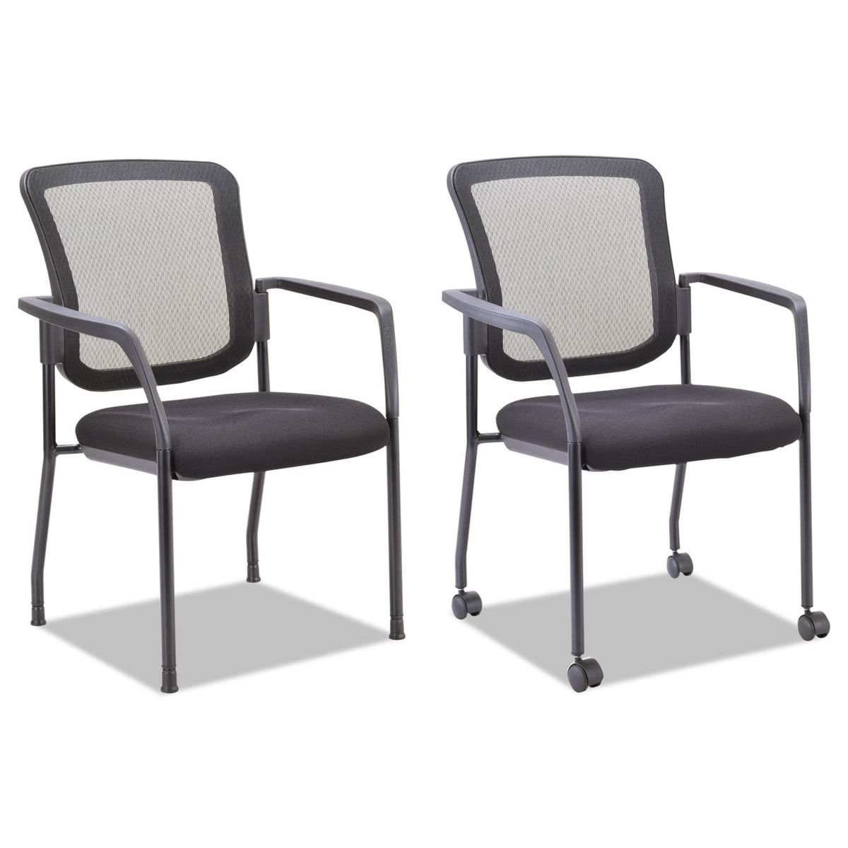 Alera Elusion Series Mesh Back Stacking Guest Chair, 26" x 25.6" x 36 ...