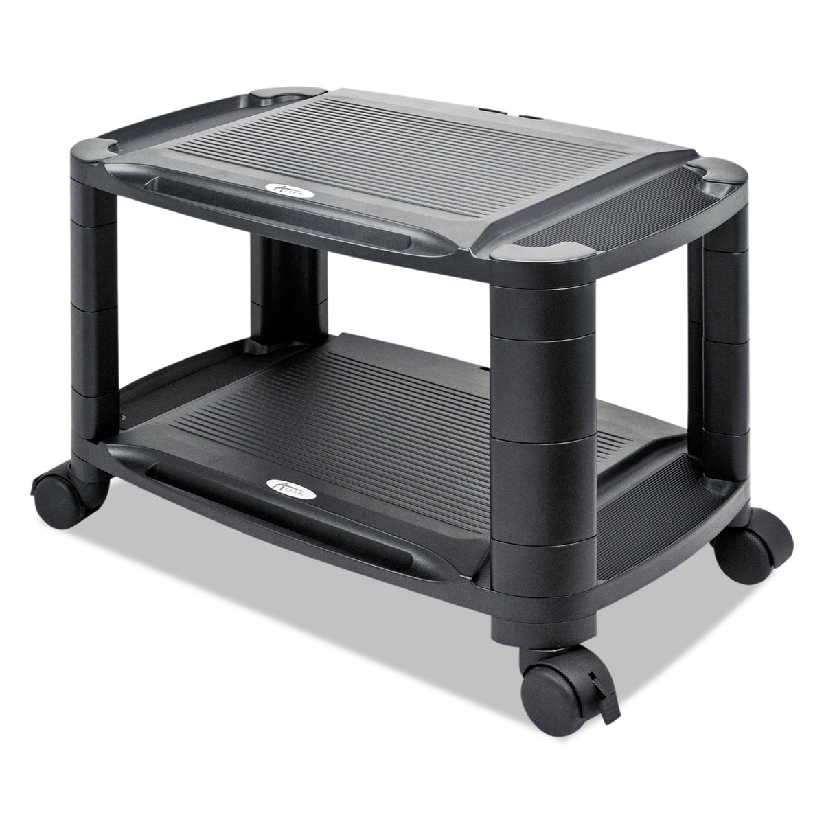 3-in-1 Cart/Stand, Plastic, 3 Shelves, 1 Drawer, 100 lb Capacity, 21.6 ...