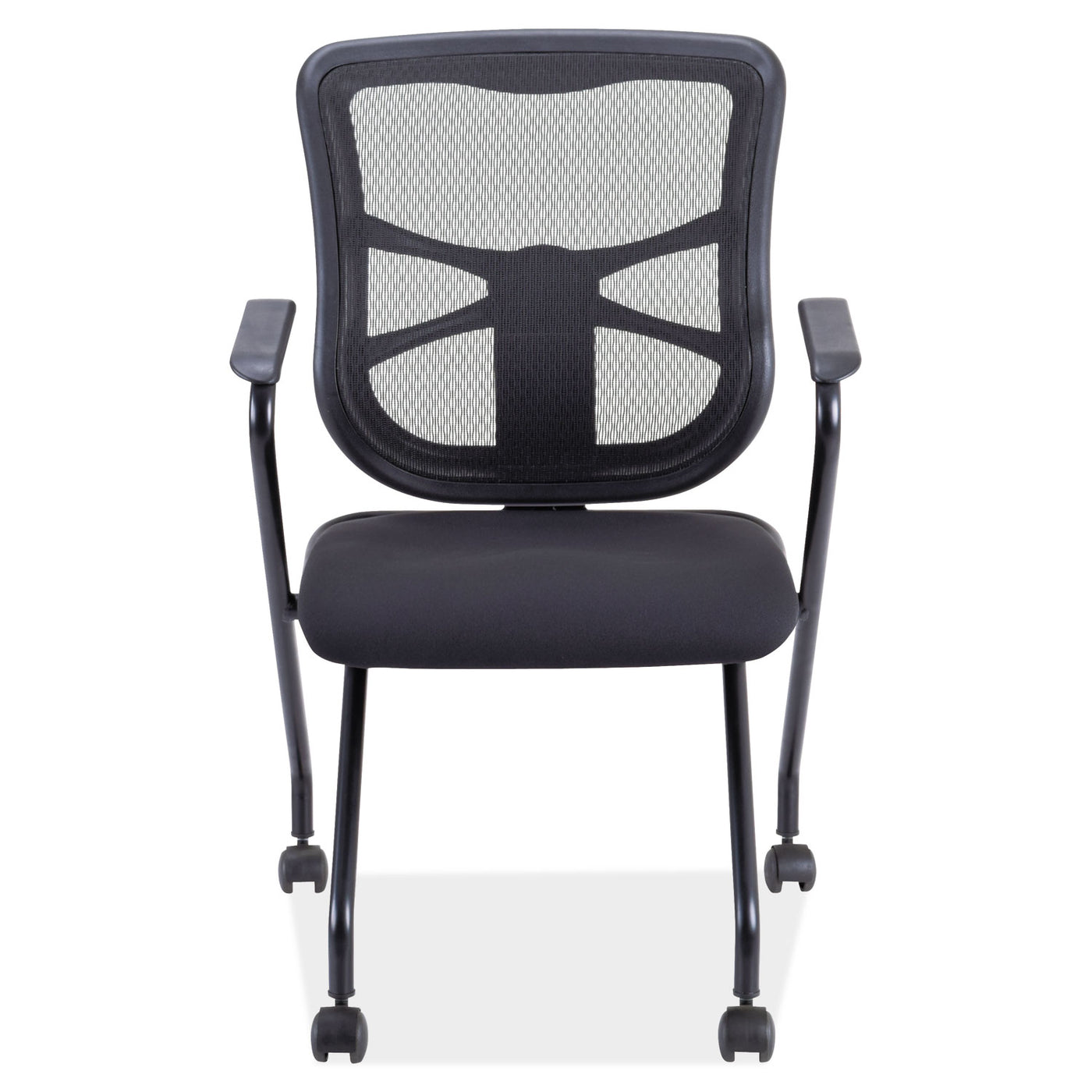 Alera Elusion Mesh Nesting Chairs with Padded Arms, Supports Up to 275 ...