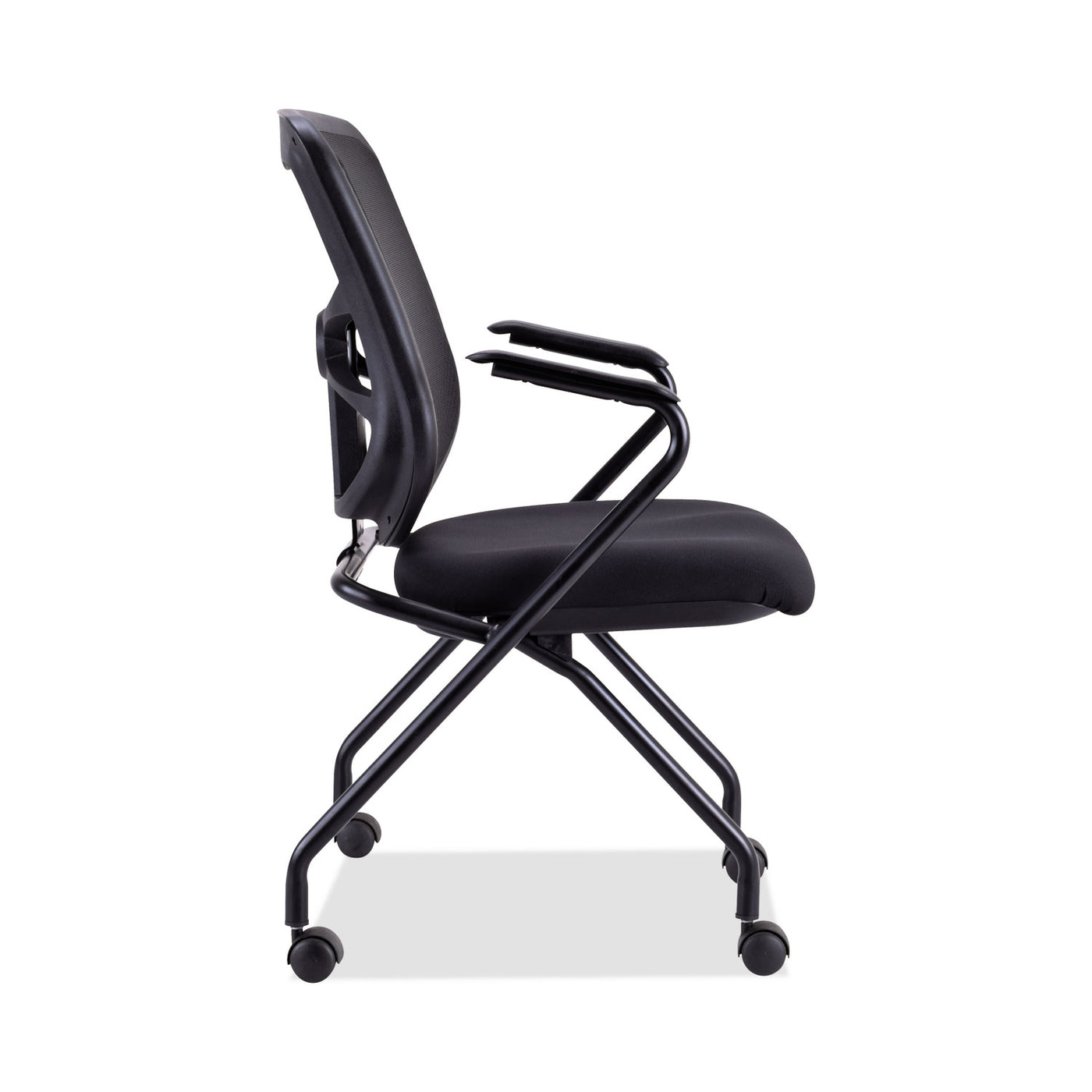 Alera Elusion Mesh Nesting Chairs with Padded Arms, Supports Up to 275 ...