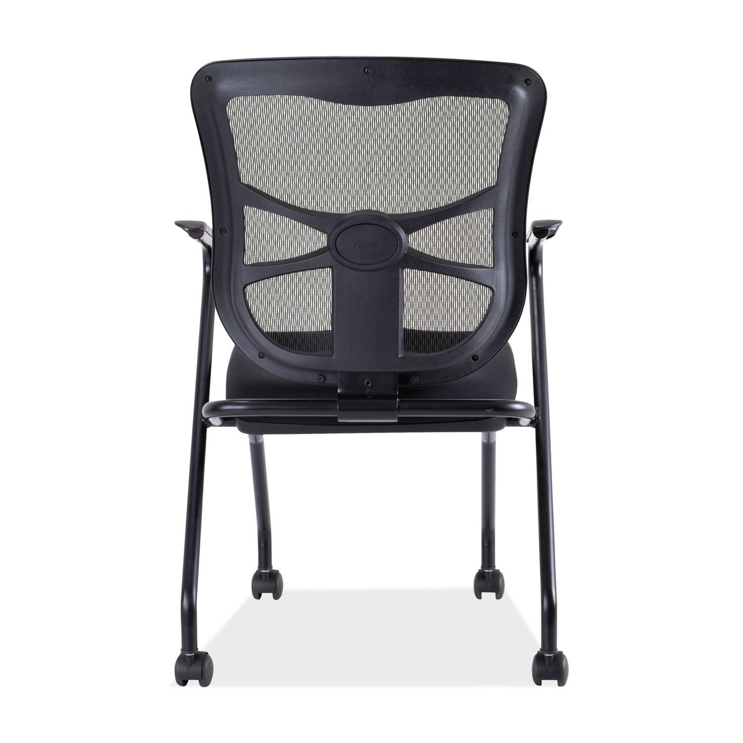 Alera Elusion Mesh Nesting Chairs with Padded Arms, Supports Up to 275 ...