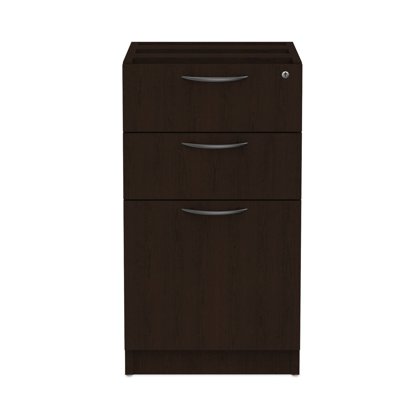 Alera Valencia Series Full Pedestal File, Left/Right, 3-Drawers: Box/B ...